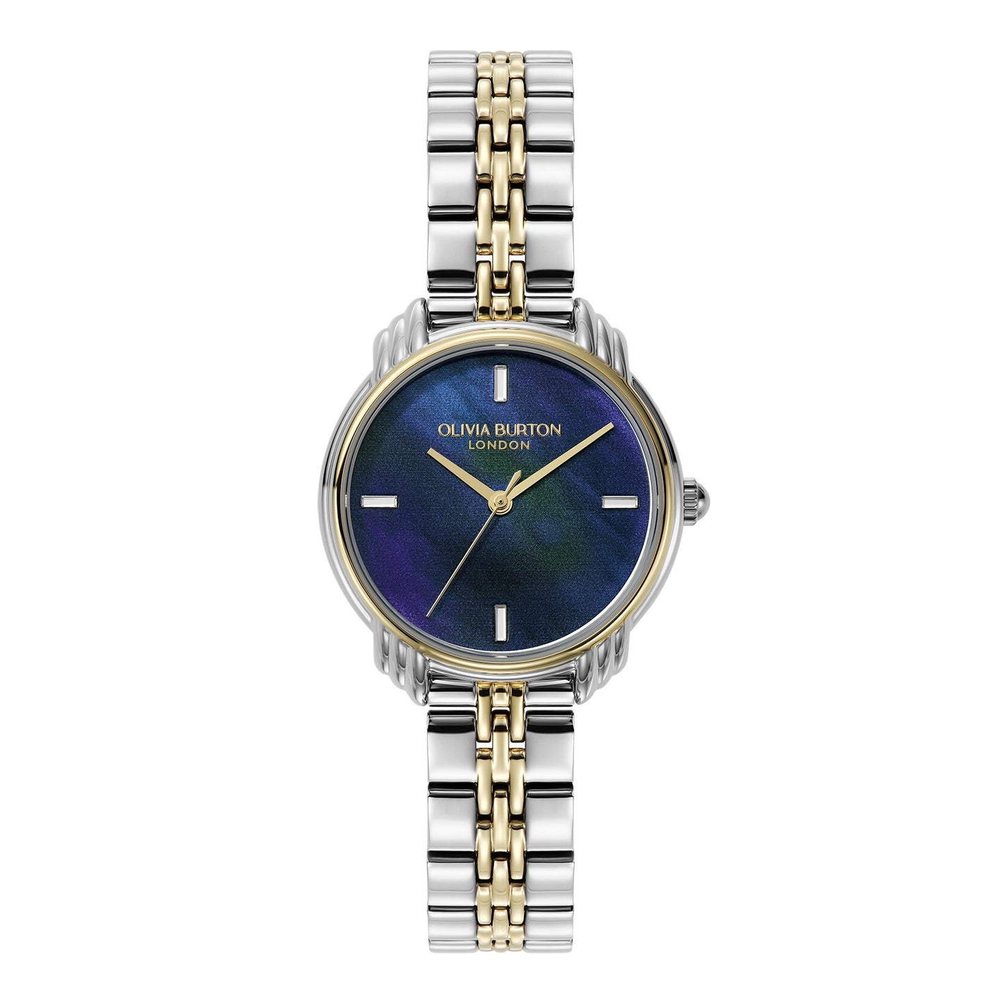 Olivia Burton Art Deco 2.0 Navy & Two Tone Bracelet Watch – KindleHouse