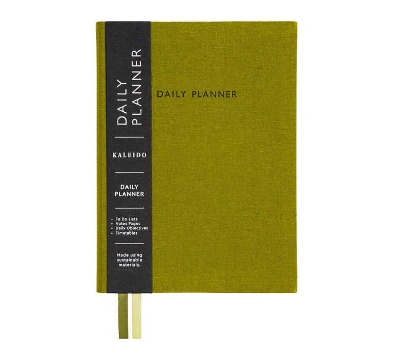 Ohh Deer Olive Green Fabric Daily Planner – KindleHouse