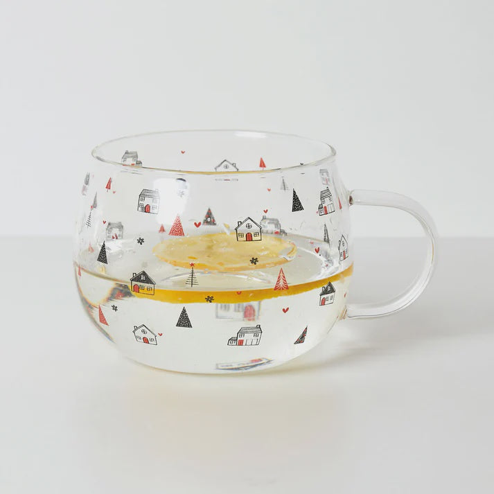 Belly Button Glass Mug - House & Trees – KindleHouse