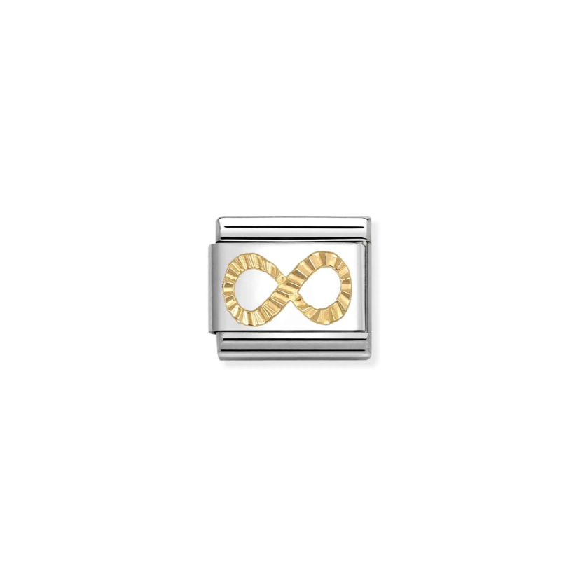 Nomination Classic 18K Gold Diamond Infinity Charm – KindleHouse