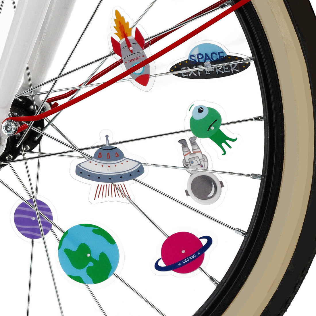 Legami Pimp Your Bike Spoke Decorations - Space – KindleHouse