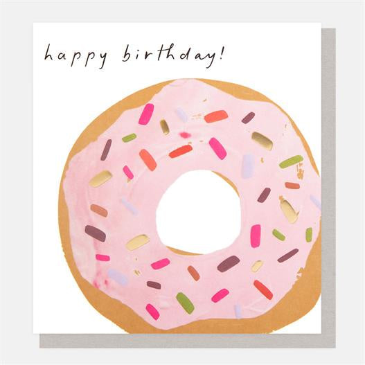 Caroline Gardner Happy Birthday! Doughnut Greetings Card – KindleHouse